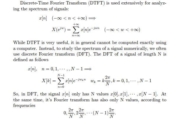 Discrete-Time Fourier Transform (DTFT) is used | Chegg.com