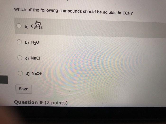 Solved Question 3 (2 points) Which of the following should | Chegg.com Solved Question 3 (2 points) Which of the following should | Chegg.com