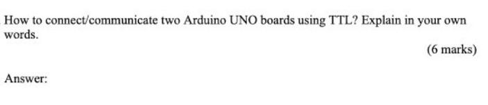 Solved How To Connect Communicate Two Arduino Uno Boards