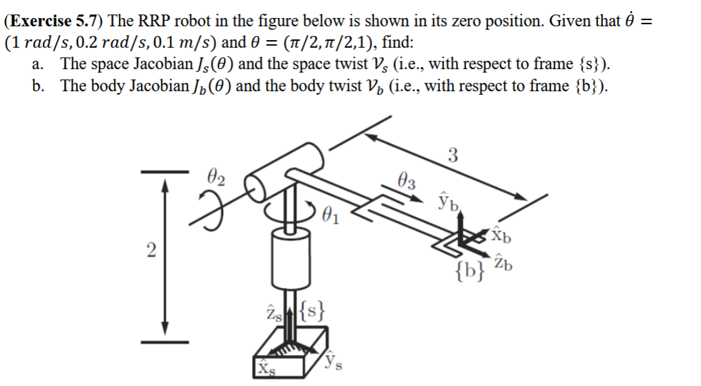 Solved (Exercise 5.7) The RRP robot in the figure below is | Chegg.com