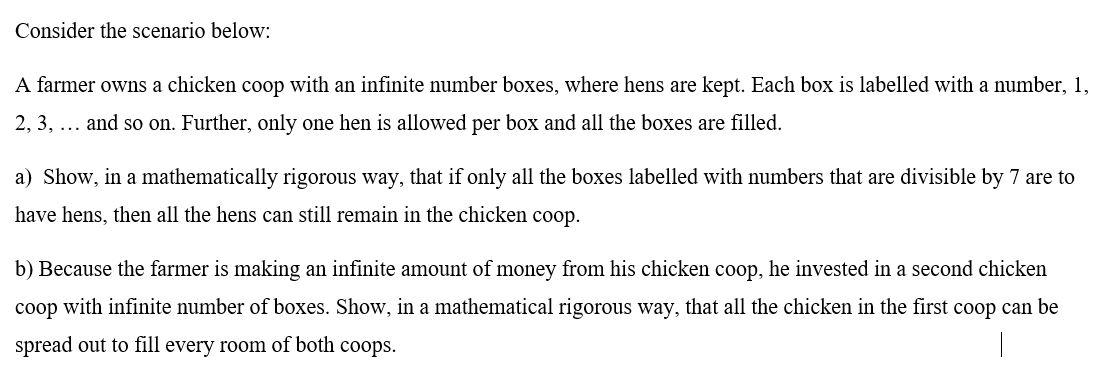 Solved Consider the scenario below: A farmer owns a chicken | Chegg.com