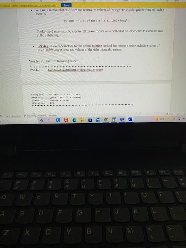 Solved The keyword super must be used to call the overridden | Chegg.com