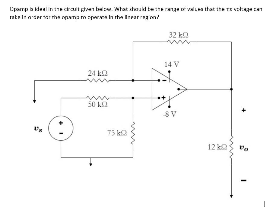 Solved Opamp is ideal in the circuit given below. What | Chegg.com