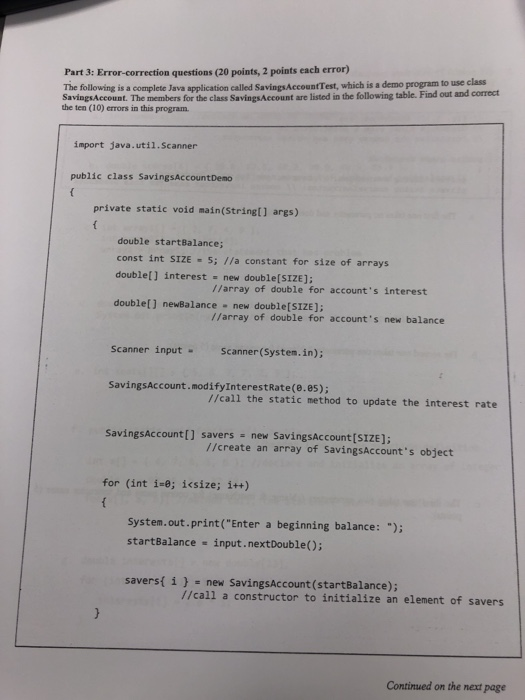 Solved Part 3: Error-correction questions (20 points, 2 | Chegg.com