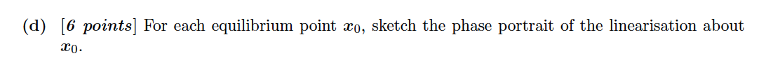 Solved 6 Consider The Autonomous Planar Ordinary
