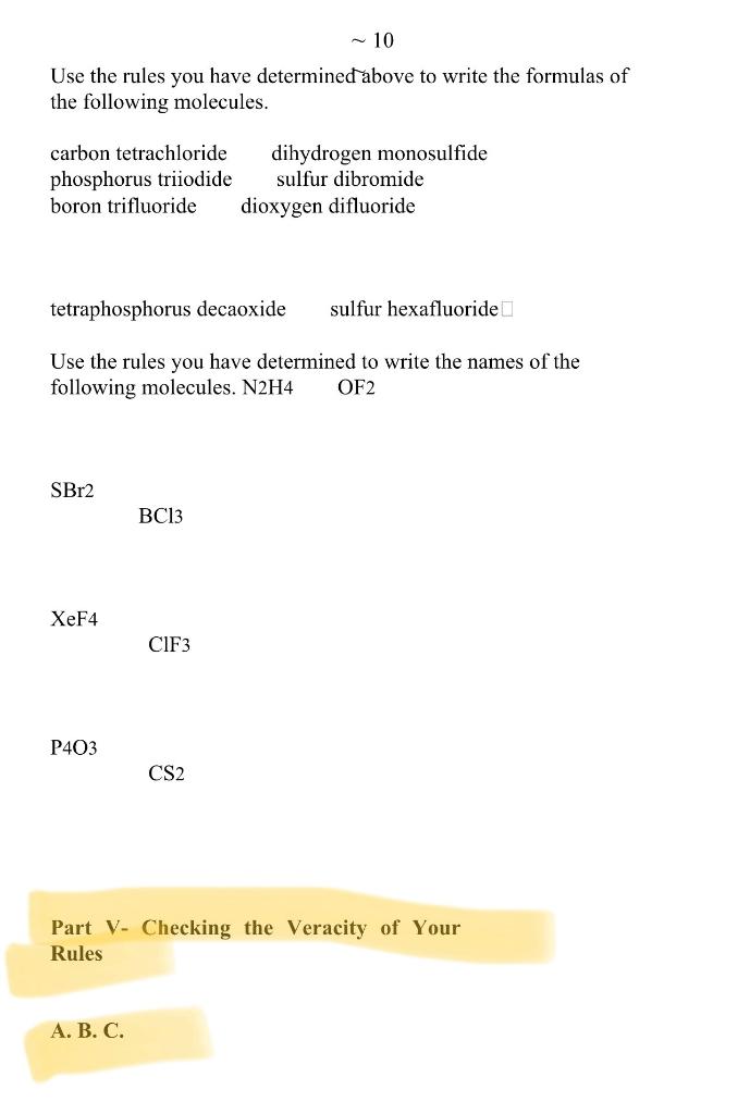 Solved Use the rules you have determinedabove to write the | Chegg.com