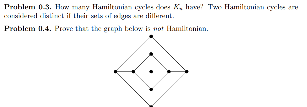 Solved Problem 03 ﻿how Many Hamiltonian Cycles Does Kn 9985