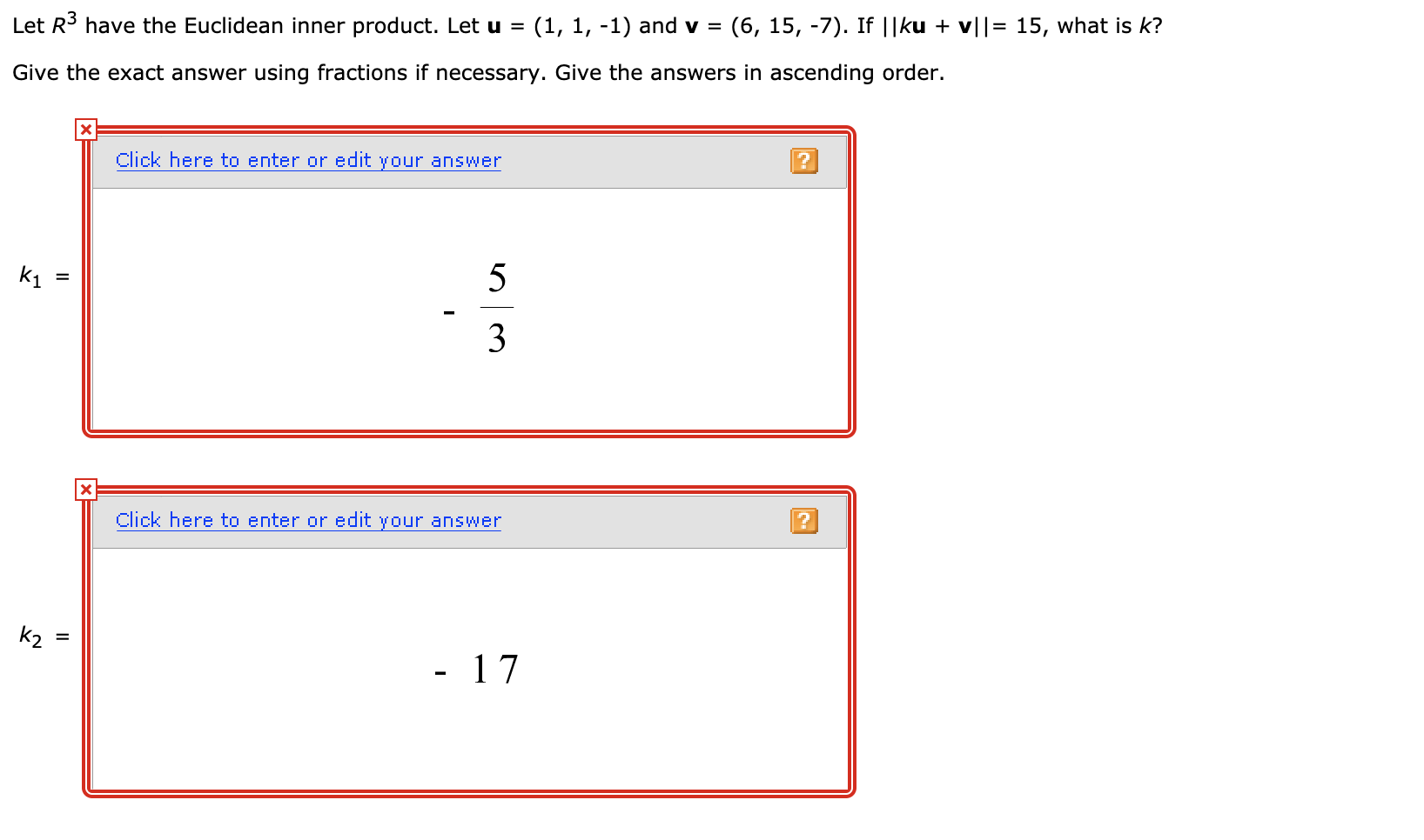 Solved Let R3 have the Euclidean inner product. Let u = (1, | Chegg.com