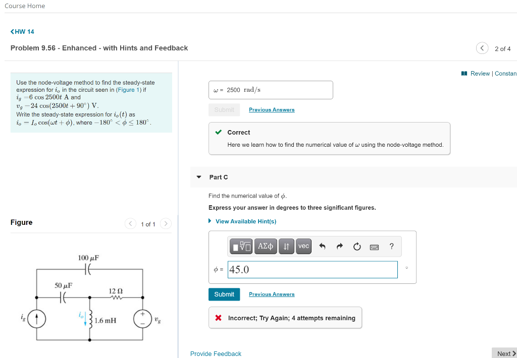 Solved Use the node-voltage method to find the steady-state | Chegg.com