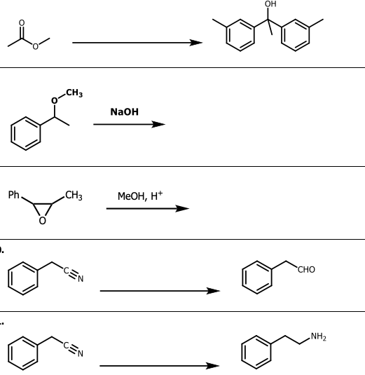 Solved ОН CH3 NaOH Ph. CH3 MeOH, H+ CHO NH2 | Chegg.com