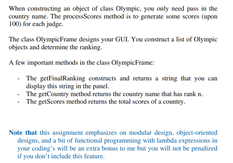 Solved Objectives: Practice java programming with GUI Task | Chegg.com