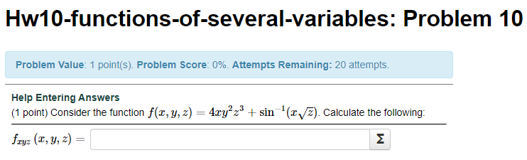 Solved Hw10 Functions Of Several Variables Problem 10
