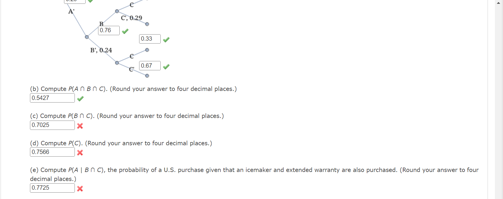 Solved or customers purchasing a refrigerator at a certain | Chegg.com