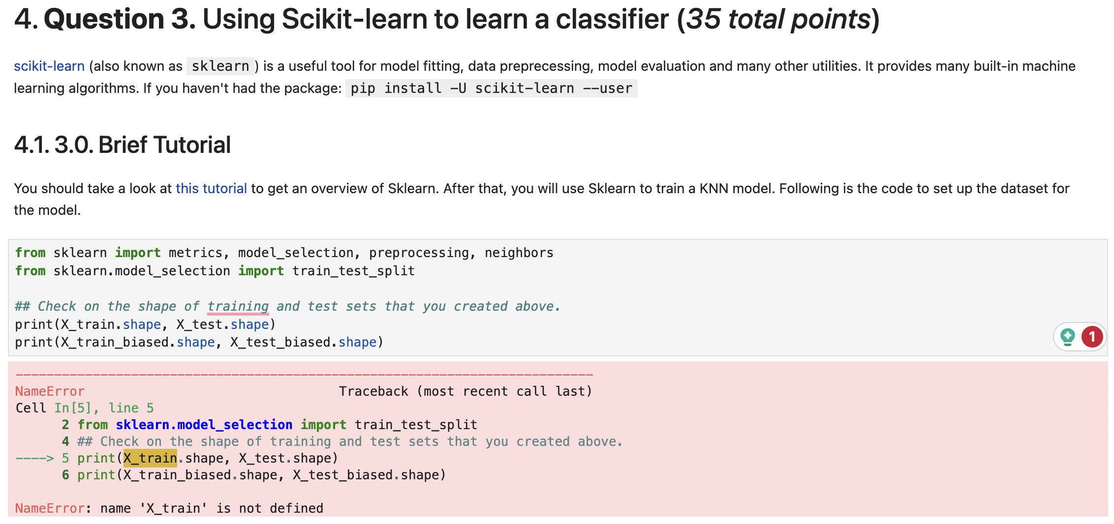 Solved \#\# Standardize the features sc = preprocessing. | Chegg.com