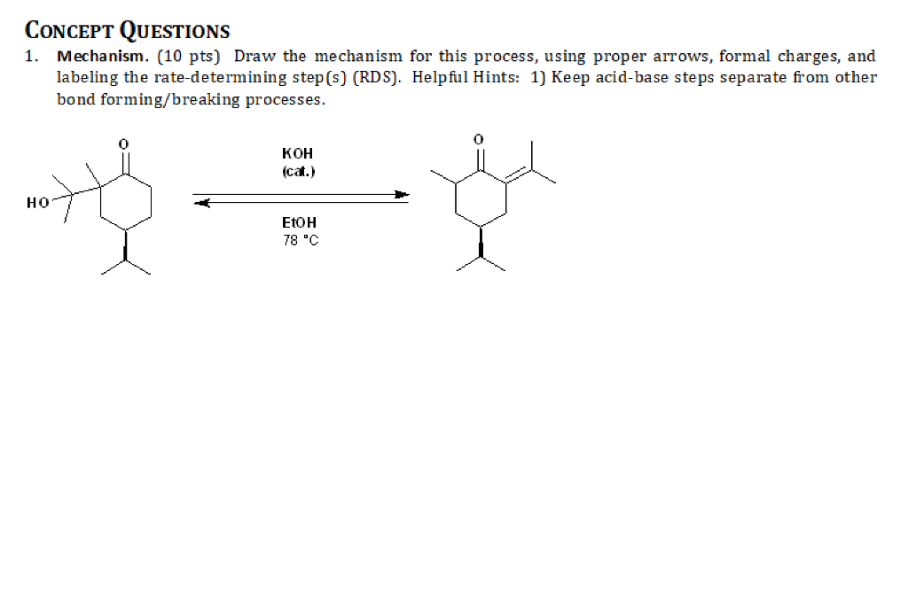 Solved Draw the mechanism for this process, using proper | Chegg.com