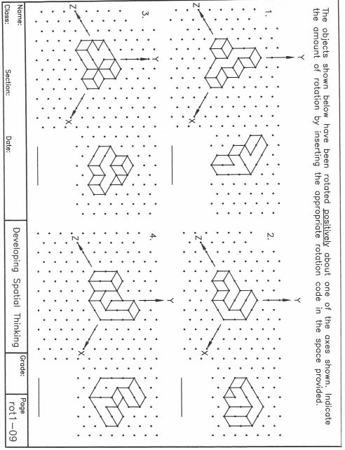 Solved The objects shown below have been rotated positively | Chegg.com