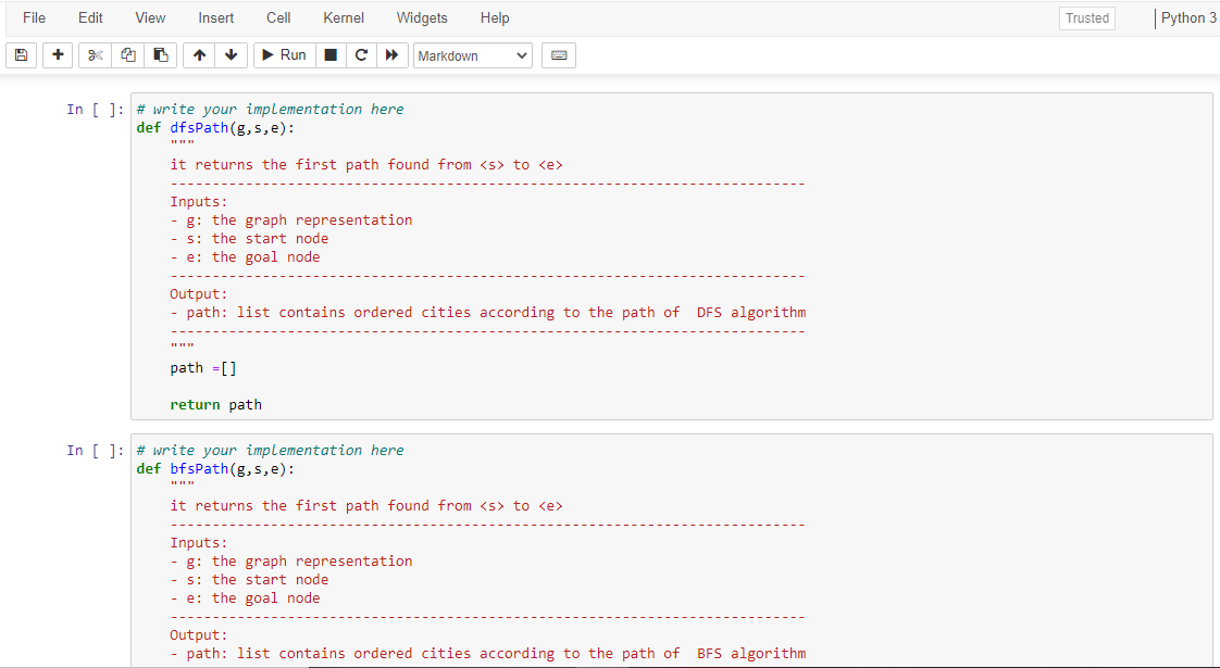File Edit View Insert Cell Kernel Widgets Help | Chegg.com