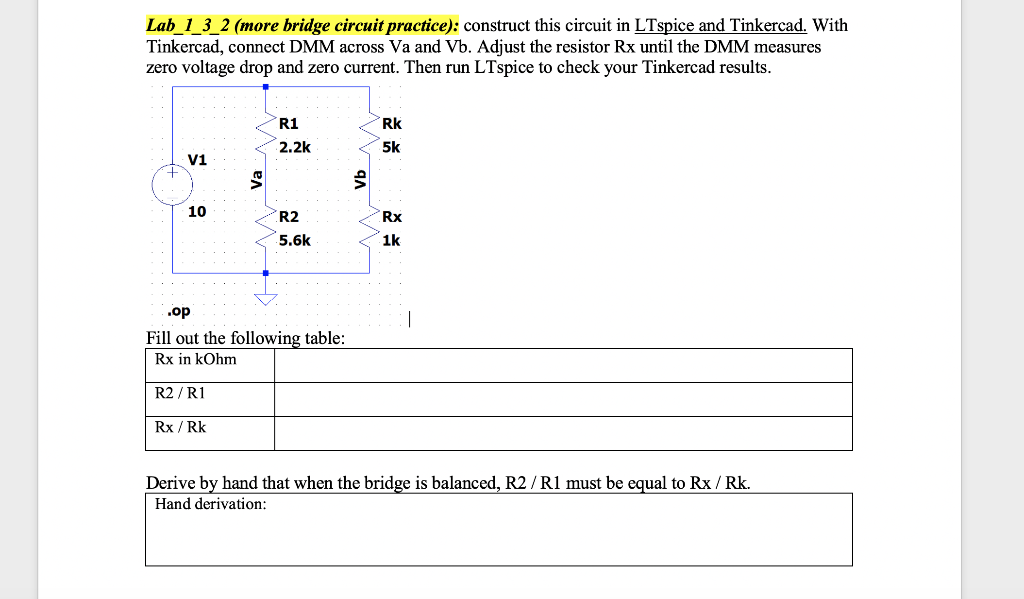 Solved Lab_1_3_2 (more bridge circuit practice): construct | Chegg.com