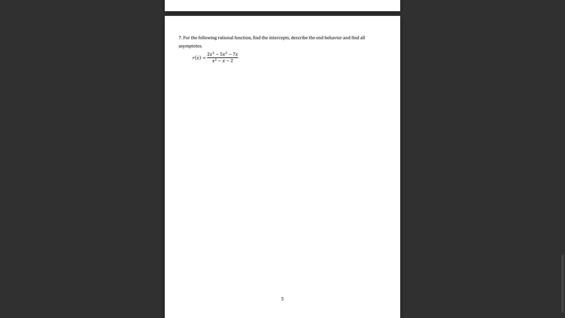 Solved 6 For The Given Polynomial Find All Zeros Of The 