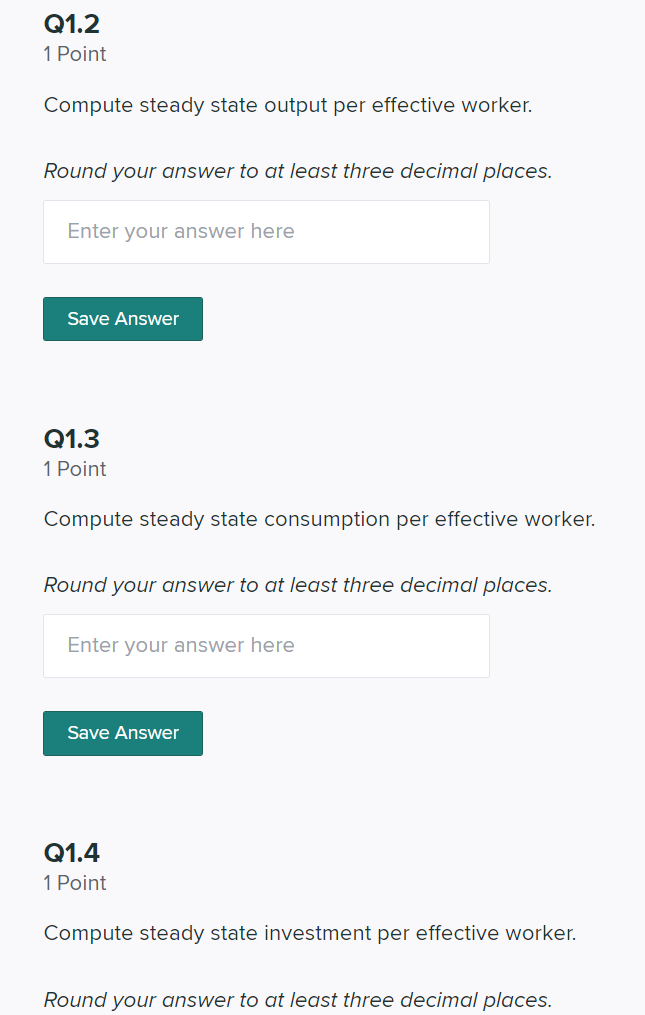Solved Consider the Basic Solow Model without exogenous | Chegg.com