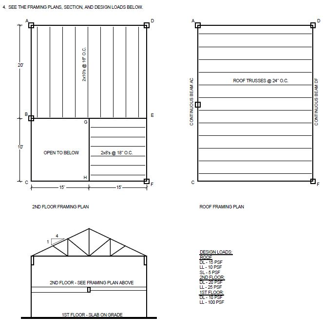 Roof Beam Framing Plan - The Best Picture Of Beam