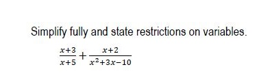 Solved Simplify fully and state restrictions on variables. | Chegg.com