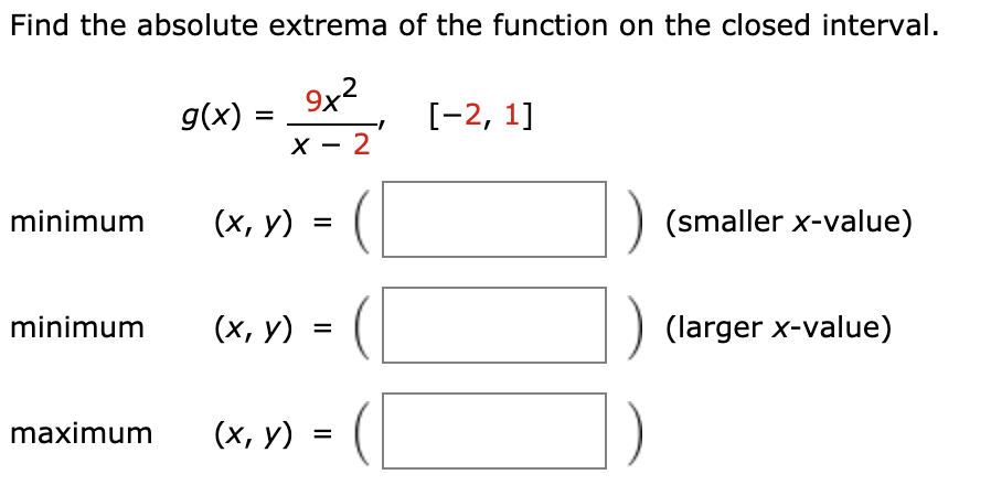 Solved Consider the following function and closed interval. | Chegg.com