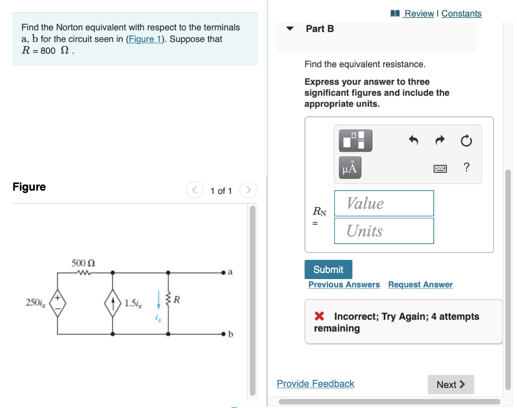 Solved Review | Constants Part B Find the Norton equivalent | Chegg.com Solved Review | Constants Part B Find the Norton equivalent | Chegg.com