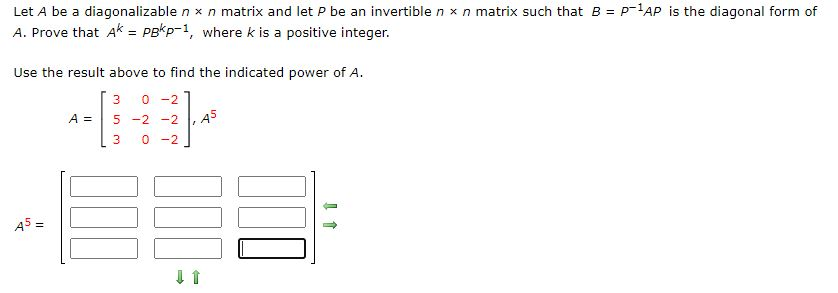 Solved Let A be a diagonalizable n x n matrix and let P be | Chegg.com
