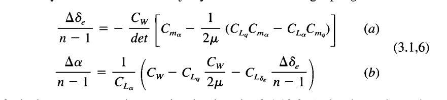 Derive an expression for the elevator angle per g in | Chegg.com