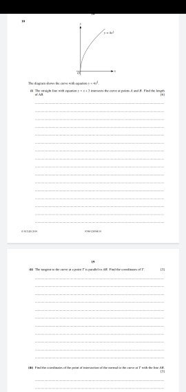 Solved The diagram shows the curve with equation y = 4x+ | Chegg.com