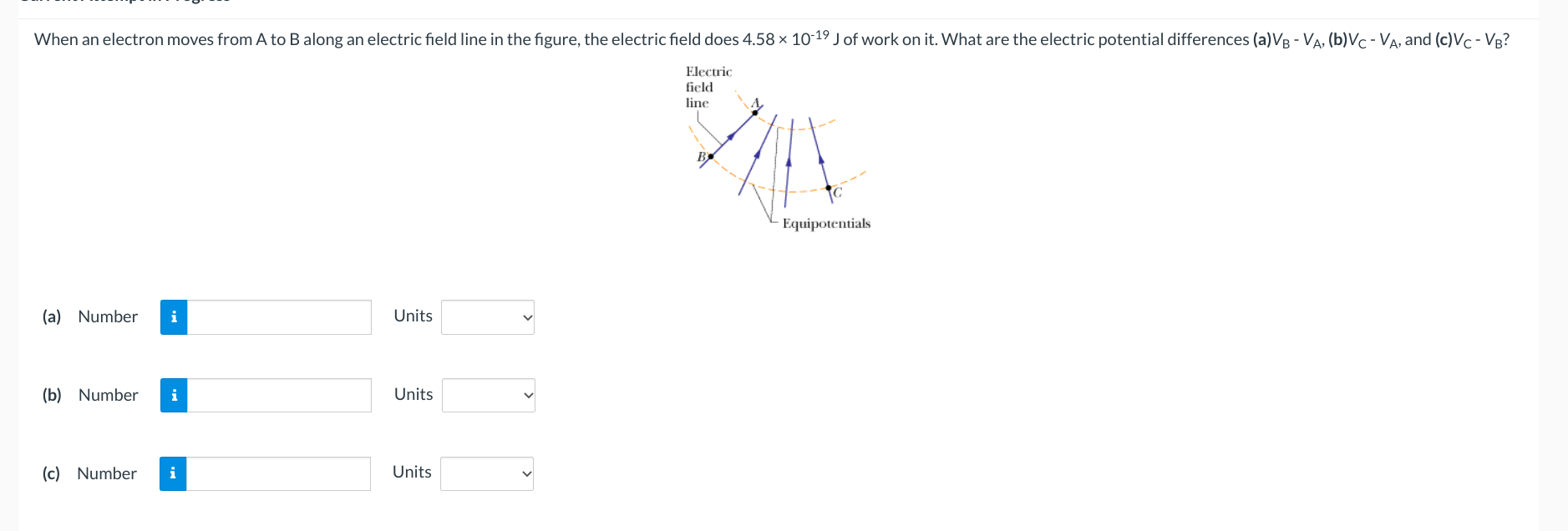 Solved When an electron moves from A to B along an electric | Chegg.com Solved When an electron moves from A to B along an electric | Chegg.com