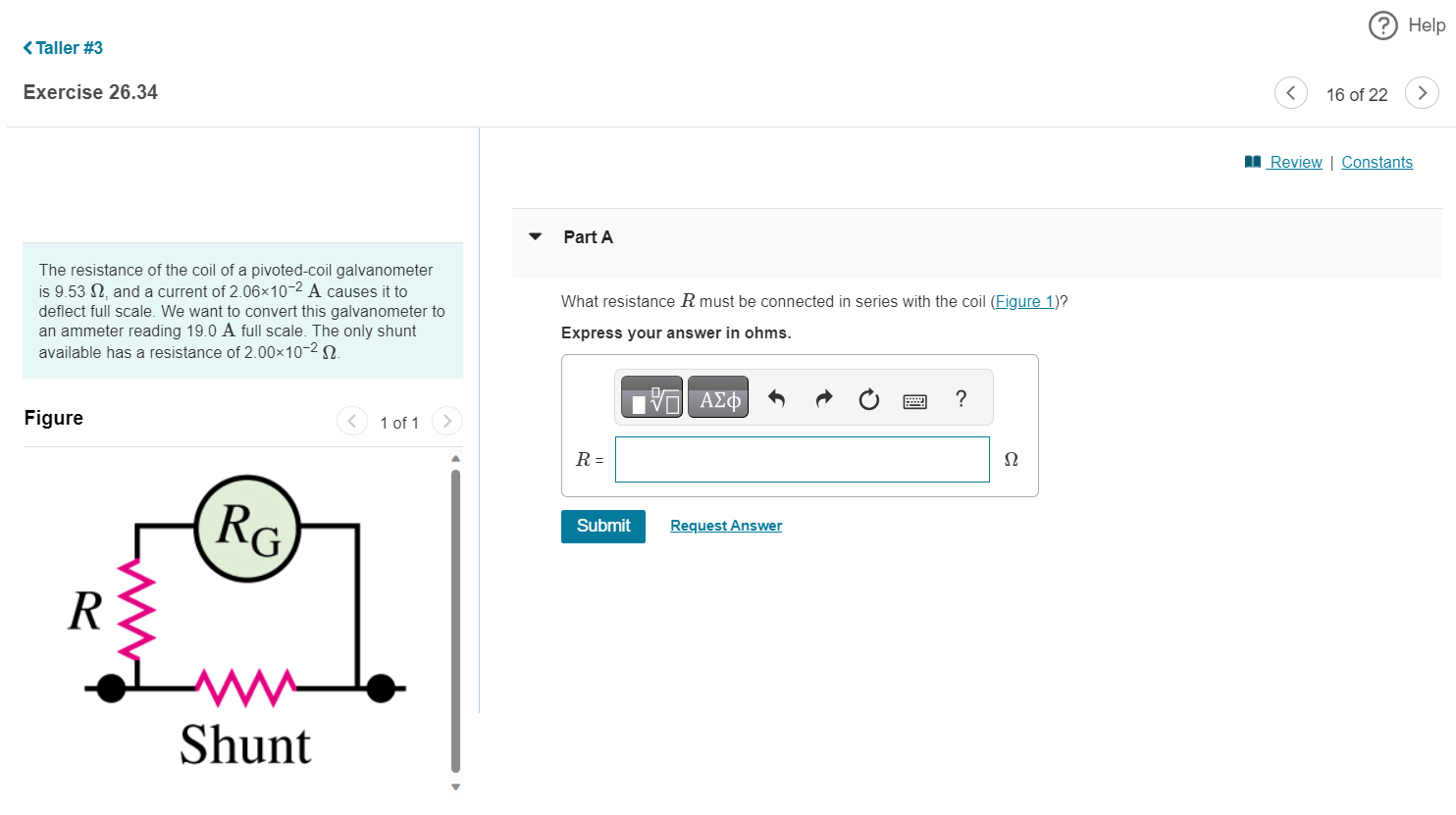 Solved 16 ﻿de 22 - ﻿Activity Fisica | Chegg.com