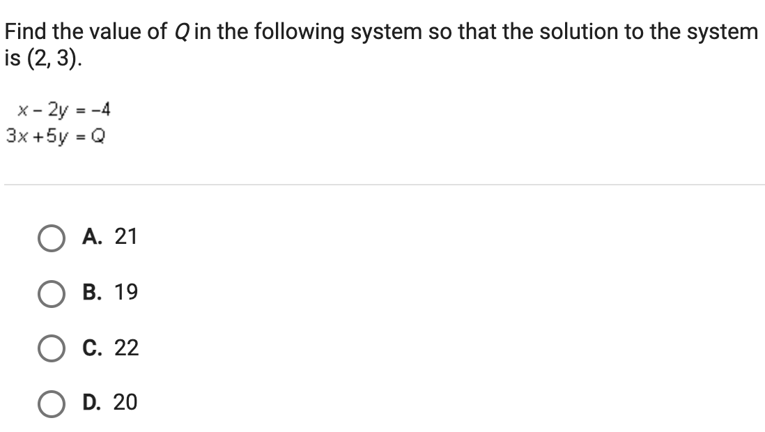 Solved Find the value of Q in the following system so that | Chegg.com