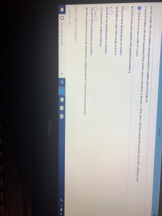 Solved d) Write a statement that correctly interprets the | Chegg.com