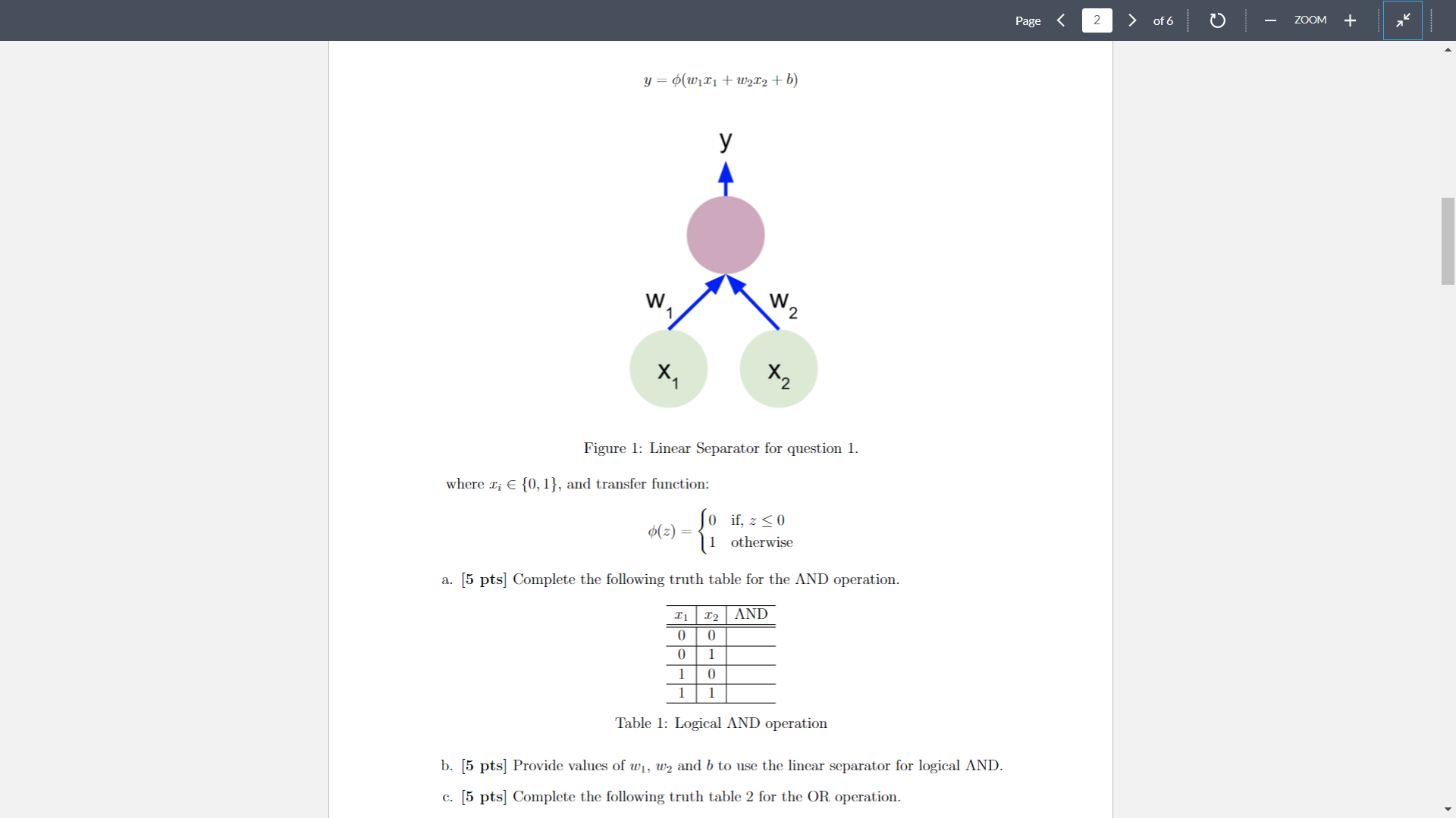 Solved Recall that a linear separator in 2 dimensions is | Chegg.com