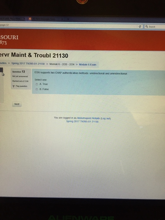 Solved ESXI supports two CHAP authentication methods | Chegg.com