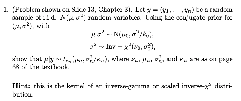 Solved 1. (Problem shown on Slide 13, Chapter 3). Let y = | Chegg.com