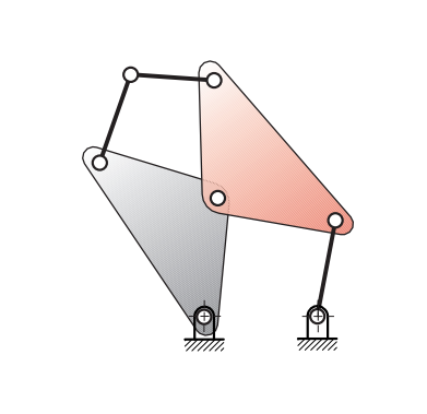 Solved The mechanism shown in the figure has: a) 2 kinematic | Chegg.com