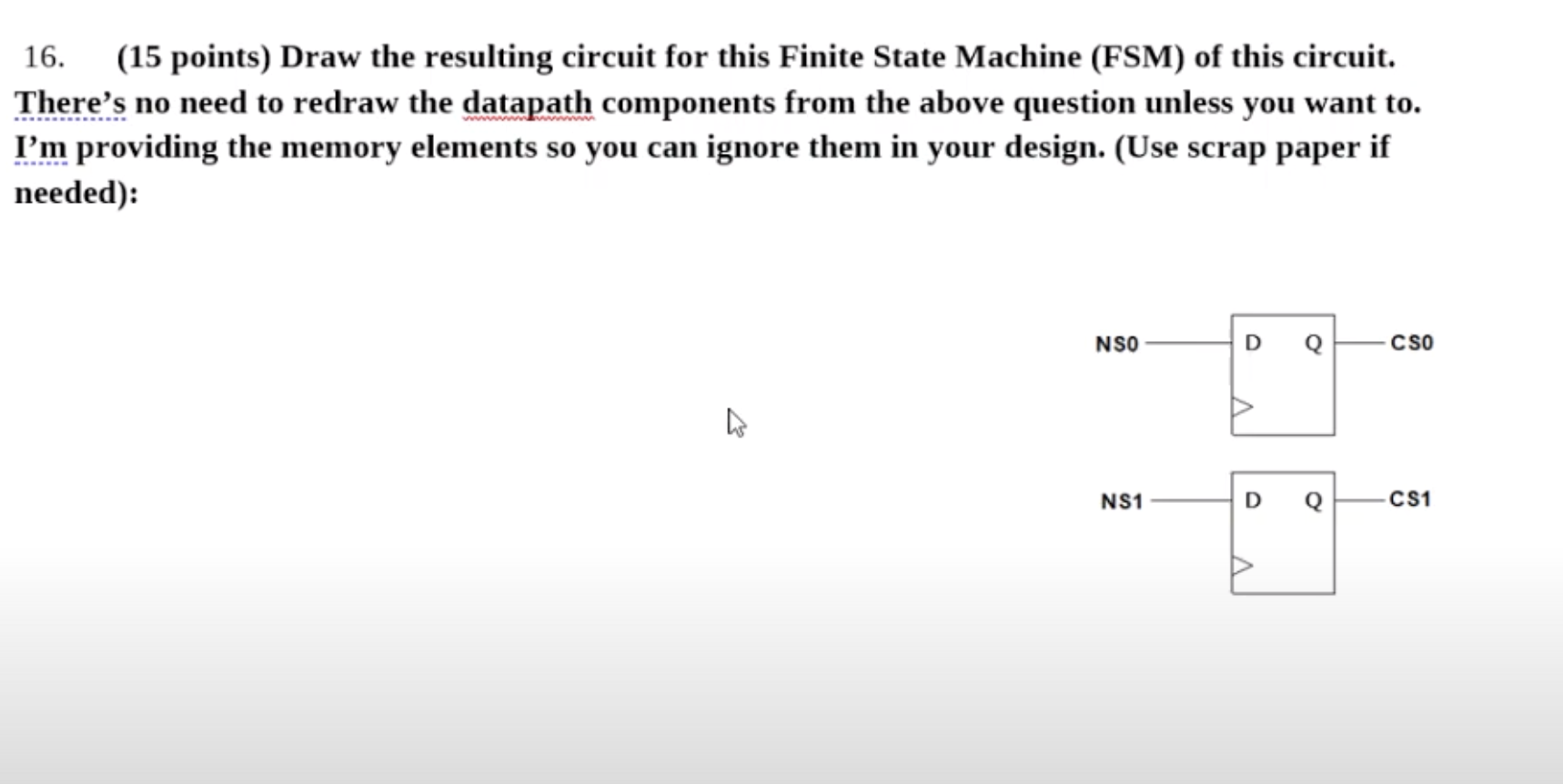Solved رم cek- is $ positive edge triggered clock, is | Chegg.com