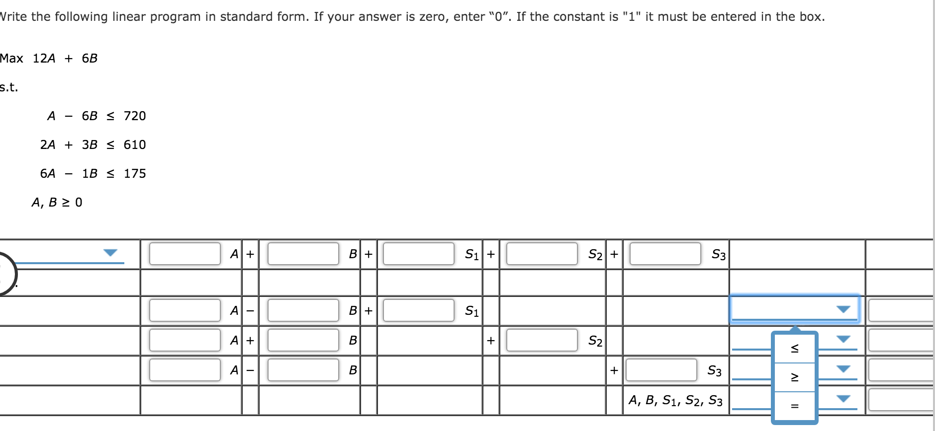 Solved Write the following linear program in standard form. | Chegg.com