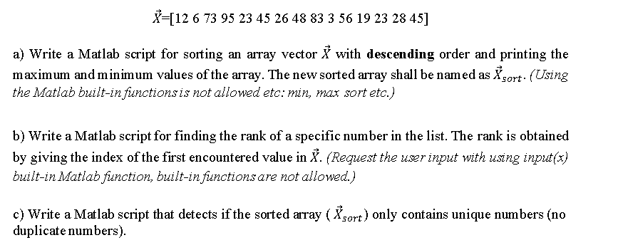 Solved X=[126 73 95 23 45 26 48 83 3 56 19 23 28 45] a) | Chegg.com
