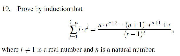 Solved 19. Prove by induction that | Chegg.com