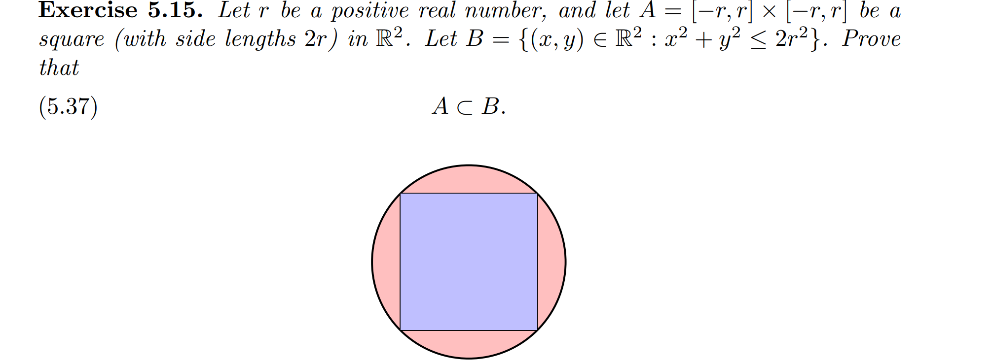 Solved Exercise 5.15. ﻿Let r be ﻿a positive real number, and | Chegg.com