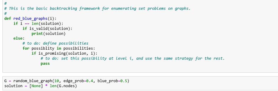 # This is the basic backtracking framework for | Chegg.com