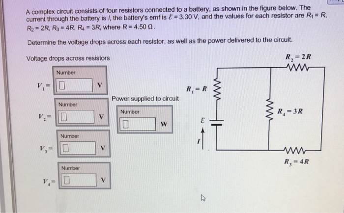 Solved A complex circuit consists of four resistors | Chegg.com