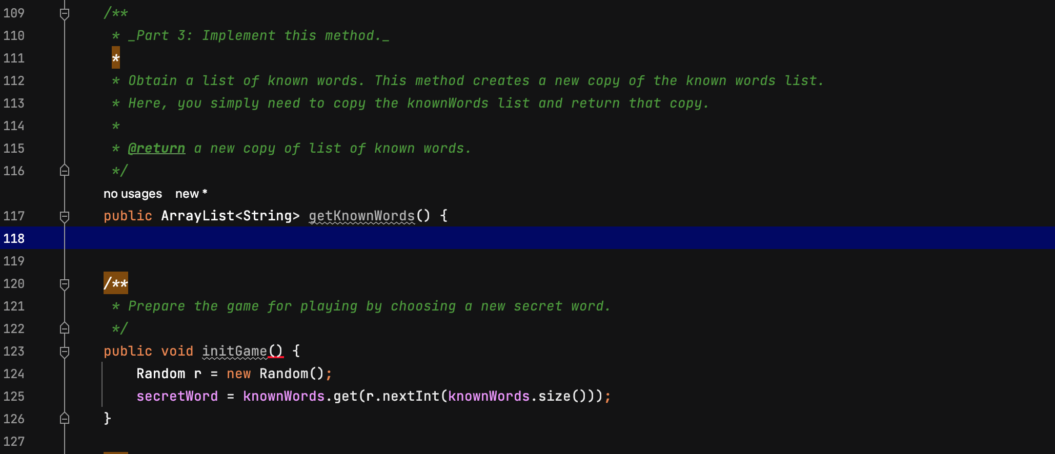 Solved 7 Usages Private Arraylist Knownwords 3 Usages