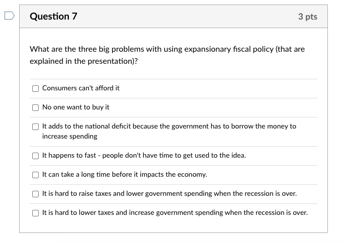Solved What are the three big problems with using | Chegg.com