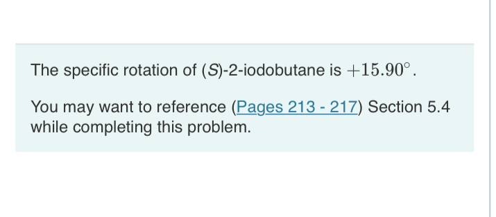 Solved Predict the specific rotation of (R)-2-iodobutane. | Chegg.com