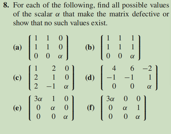 Solved 8. For each of the following, find all possible | Chegg.com